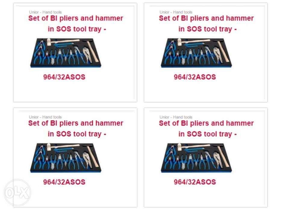 Set of BL Pliers and Hammer in SOS Tray, Furniture & Home Living, Home ...