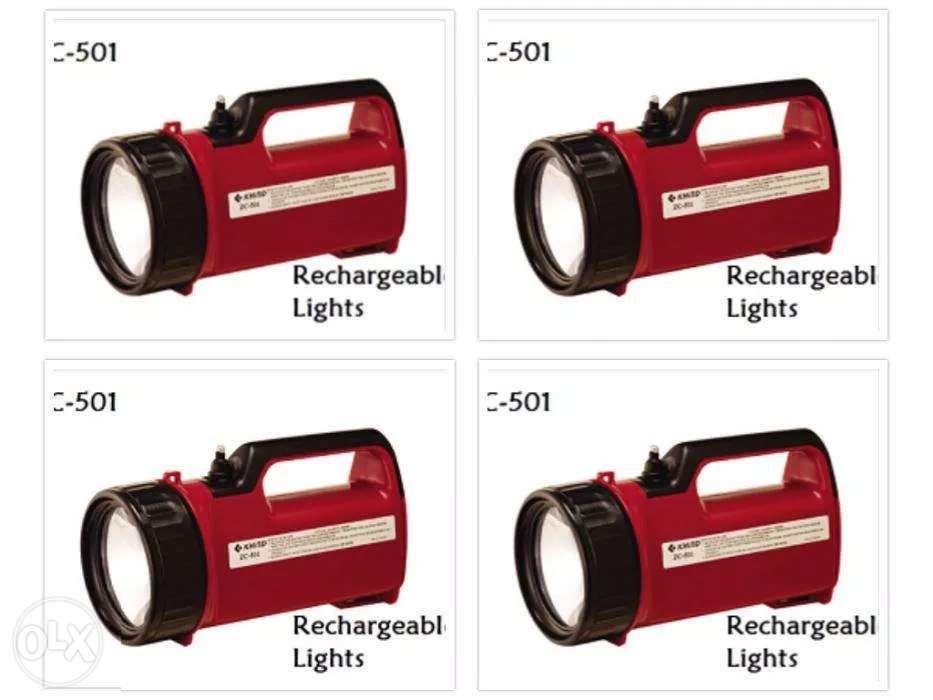 Rechargeable Flashlight Halogen Bulb, Furniture & Home Living, Cleaning ...