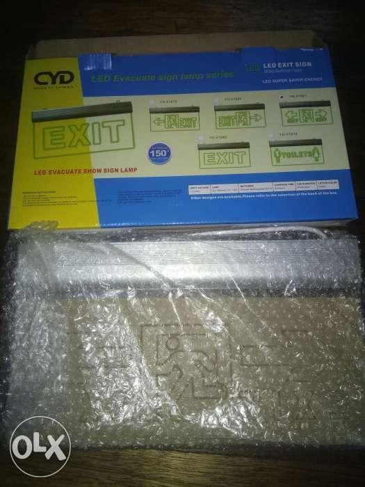 CYD Exit Sign LED Milled Aluminum Type, Furniture & Home Living, Home ...