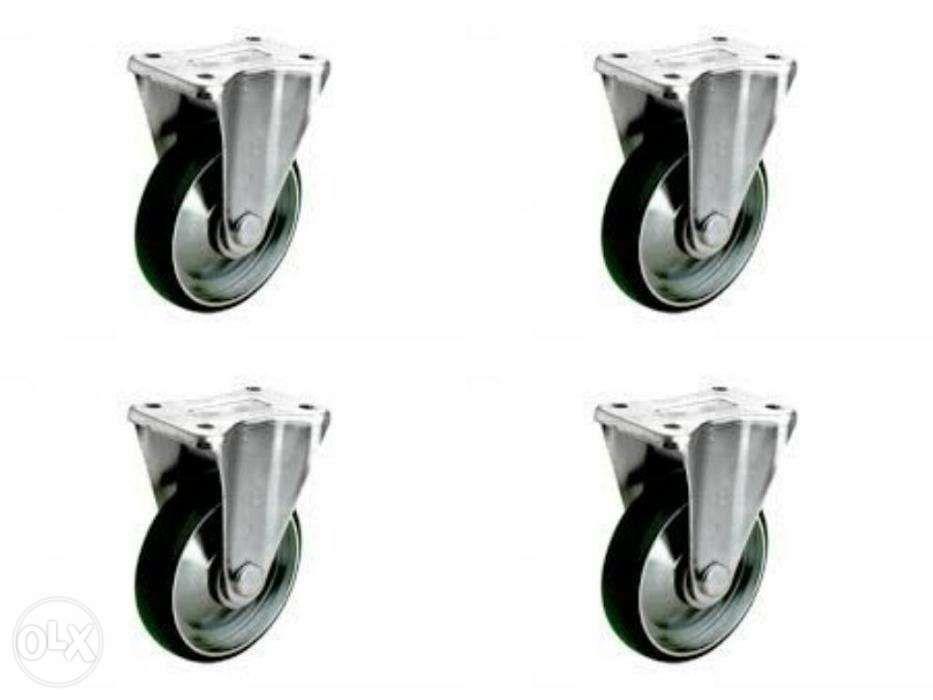 WK150 Natural Rubber Wheel with Metal Hub, Furniture & Home Living ...