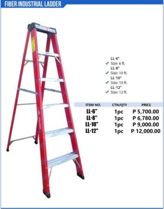 LL-10 inch Fiber Industrial Ladder, Furniture & Home Living, Home ...
