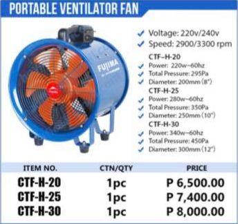 CTF-H-25 Portable Ventilator Fan, Furniture & Home Living, Cleaning ...