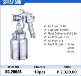 SG-2000S Spray Gun, Furniture & Home Living, Cleaning & Homecare ...