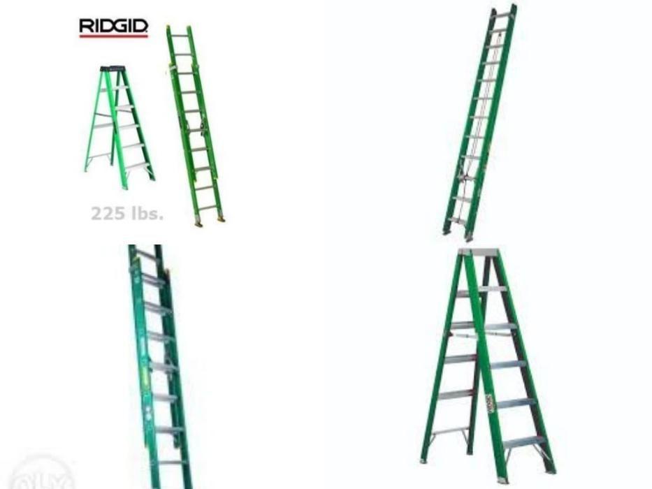 Ridgid Ladders Green, Furniture & Home Living, Home Improvement ...