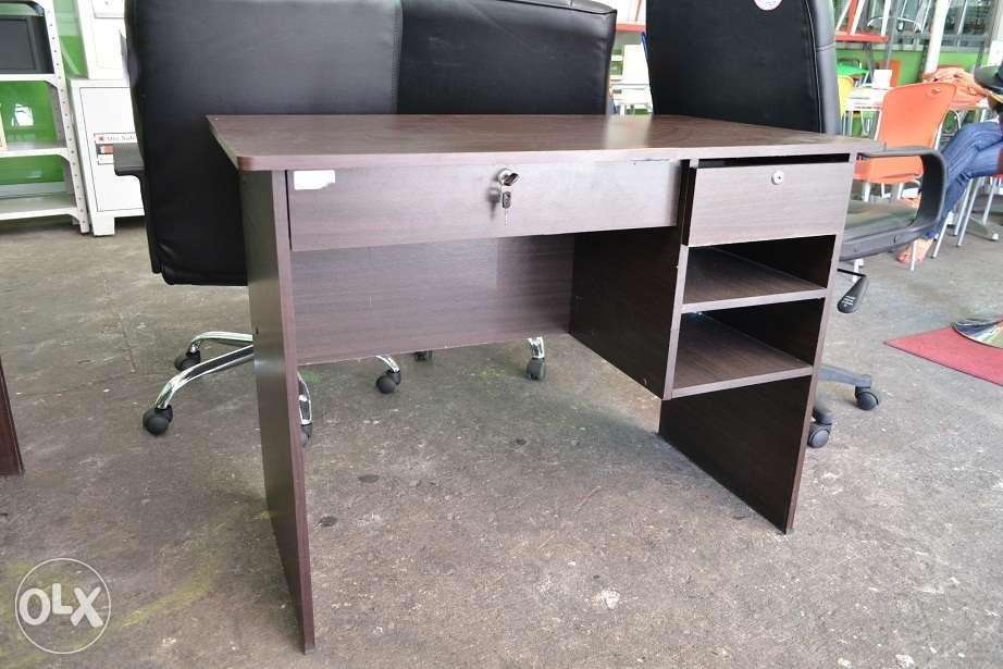 OD2440 Choco Brown Office Table_Office Desk_Office Furniture_Carpet ...