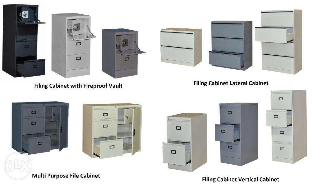 LATERAL FILE CABINET with Double Railings and HANDLE Office Furniture ...