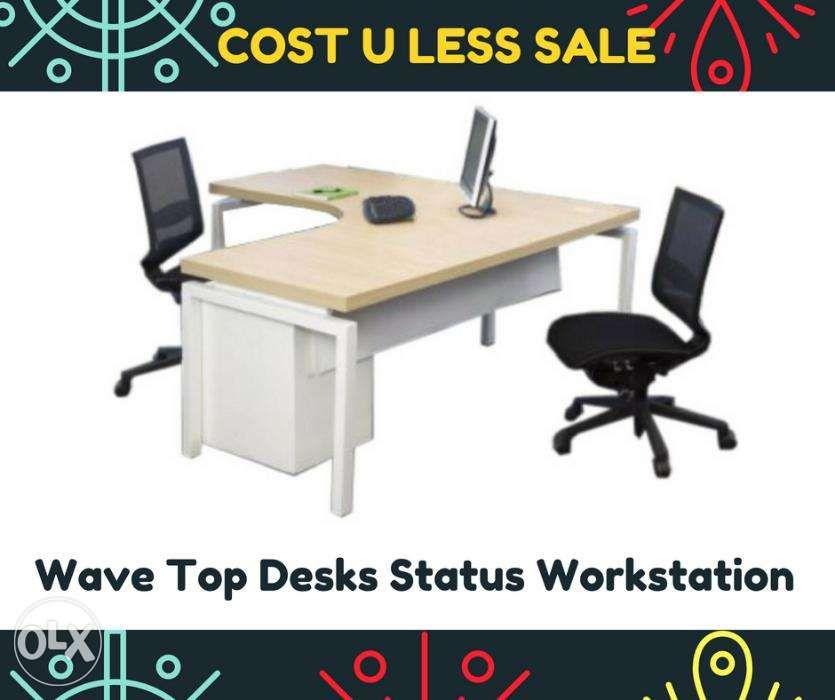 Wave Top Desks Status Workstation Modular Partition Office Furniture ...