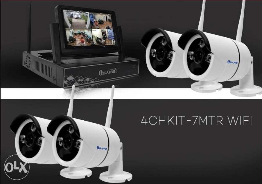 Wifi NVR 4CHKIT7MTR 4 Channel CCTV KIT IP Camera and Builtin Monitor ...