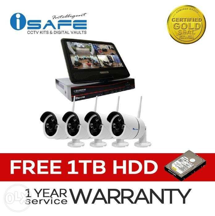 iSAFE CCTV WifiWireless with Built in 10 Monitor and Toshiba 1TB HDD ...
