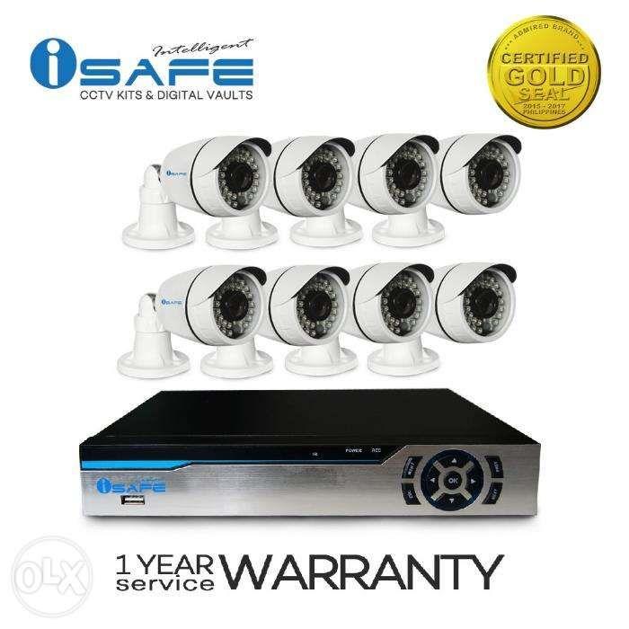 CCTV Full HD Security Camera Kit 8 Channel DVR 8 Bullet 2MP Cameras ...