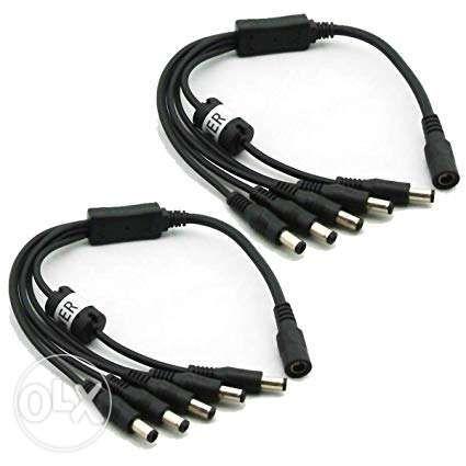 iSAFE 5 Way Spliter Wire CCTV Power Supply Camera Splitter for Camera ...