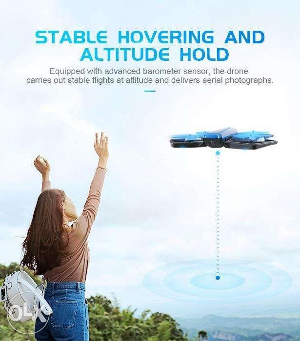 JJRC Blue Crab H43 Foldable RC Selfie Drone Camera Pocket Drone ...