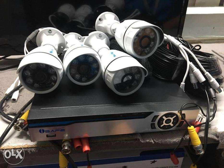 iSafe CCTV 4 Bullet 1080p 2 Mega Pixel Camera 4 Channel XVR DVR CCTV ...