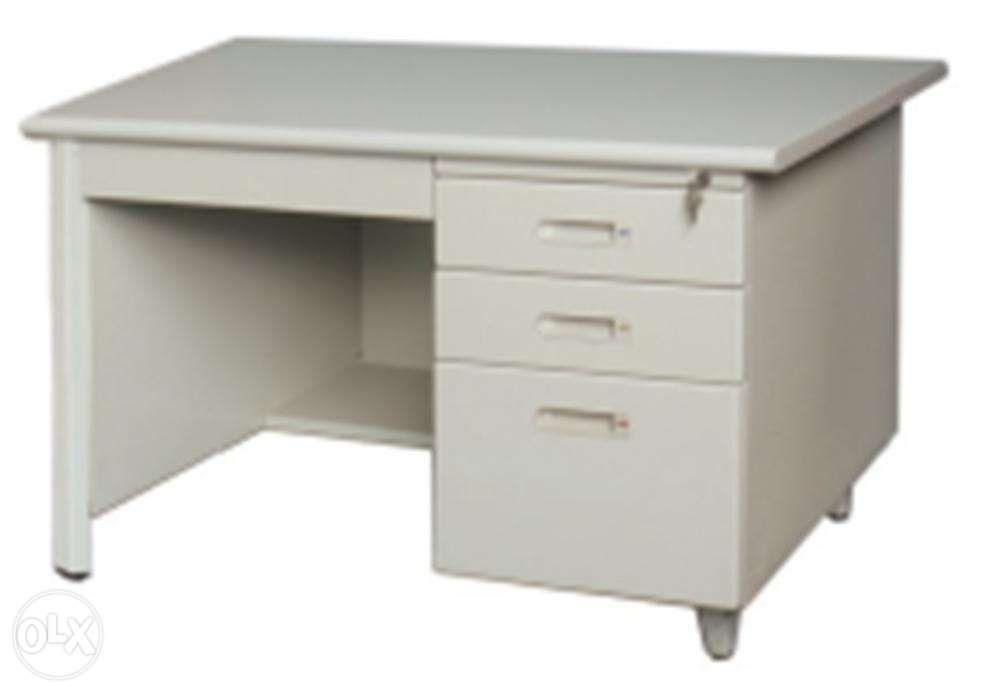 OT-127FX BEI Office Table with Drawer_Office Furniture_Executive Table ...