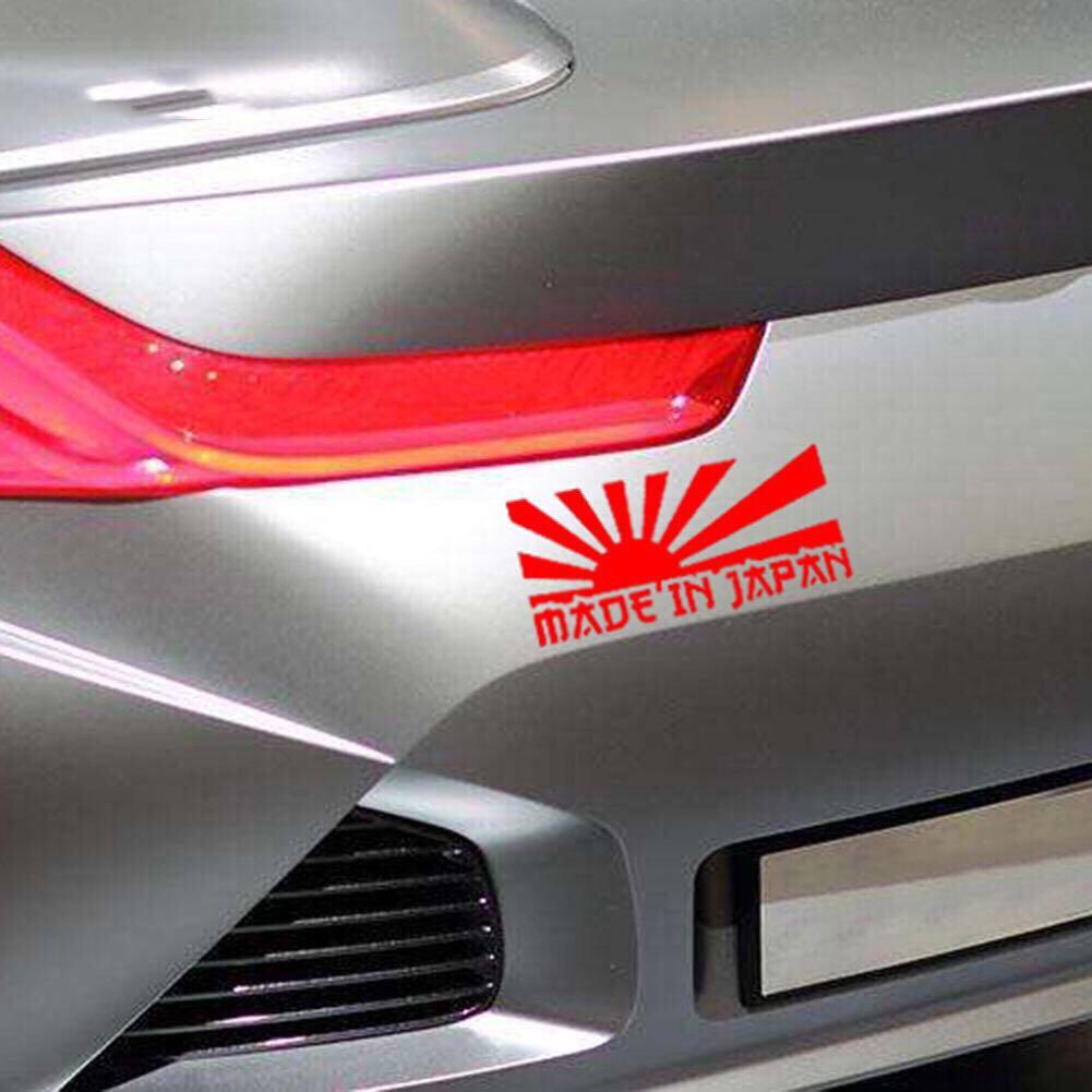 Made In Japan Red Sun Car Decal, Car Accessories, Accessories on Carousell