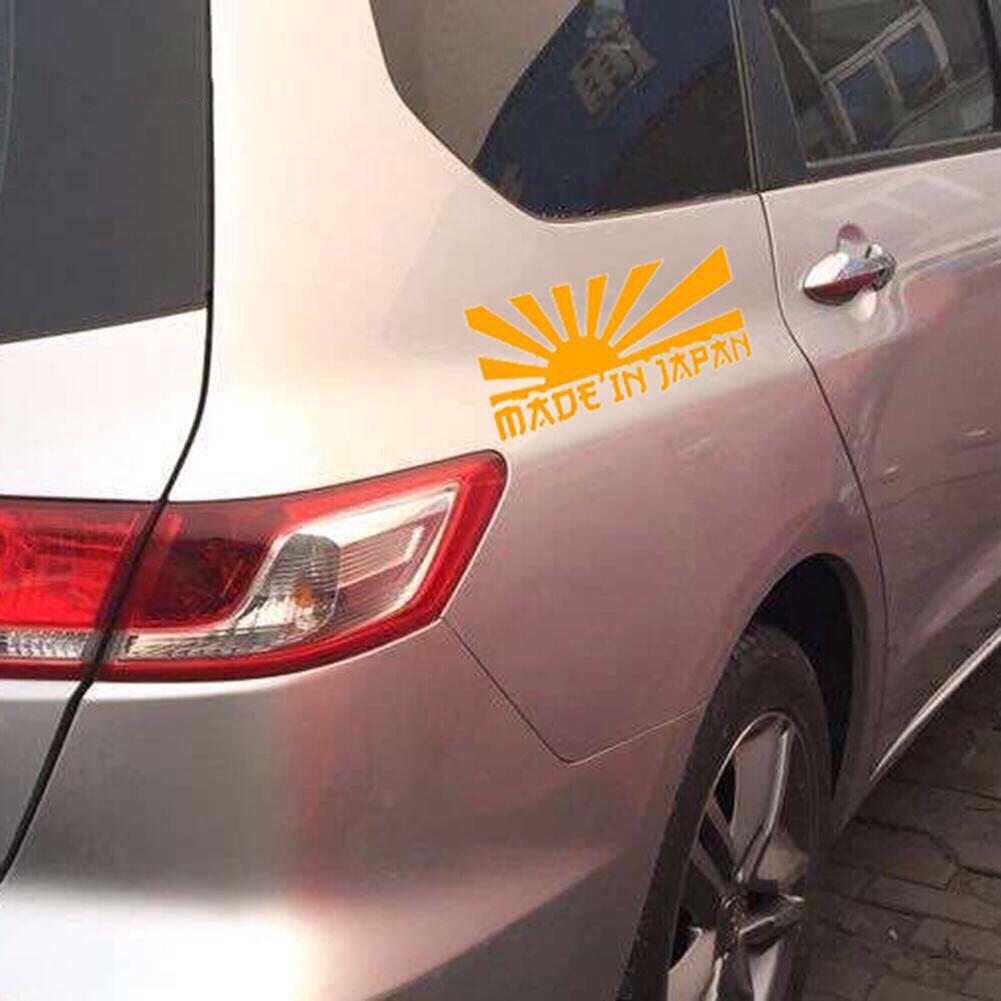 Made In Japan Red Sun Car Decal, Car Accessories, Accessories on Carousell