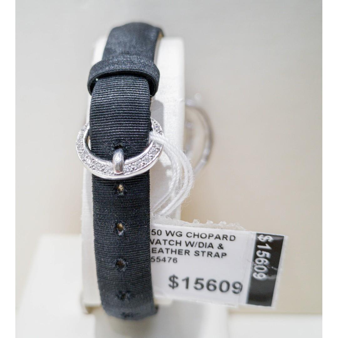 Chopard Heart Shaped Diamond White Gold Watch, Luxury, Watches on Carousell