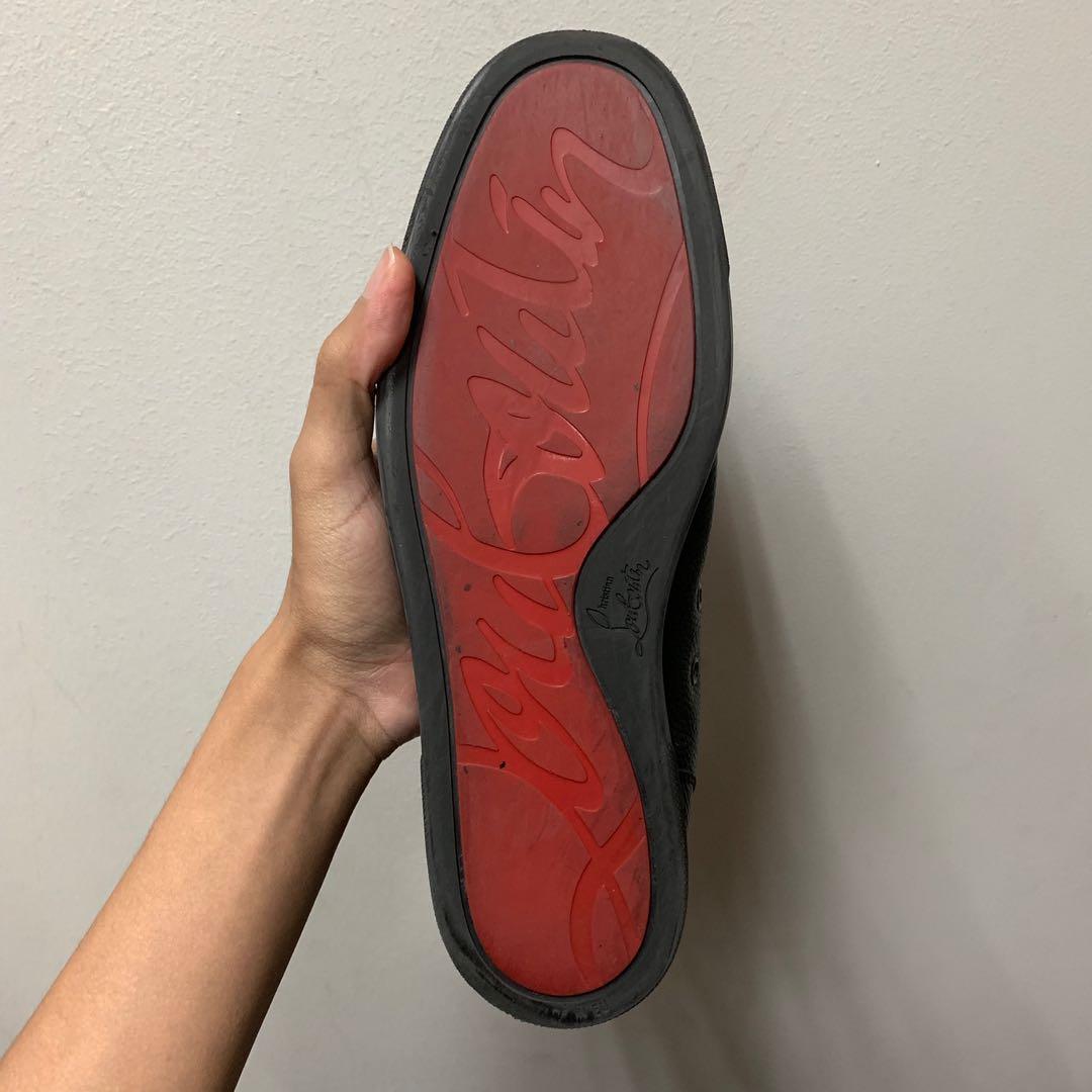 Christian Louboutin Lou spikes Flat Calf Grain, Luxury, Sneakers ...