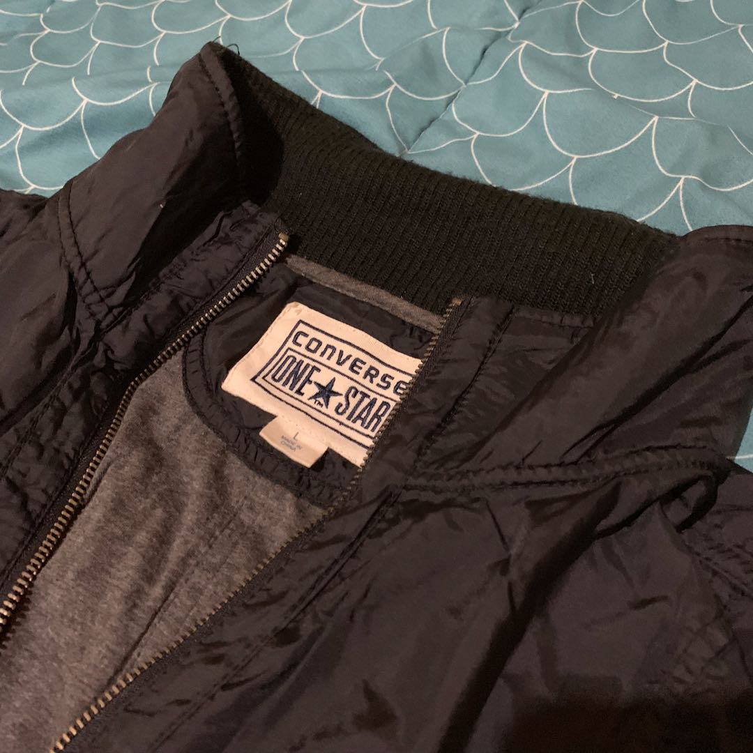 Converse jacket black, Men's Fashion, Coats, Jackets and Outerwear on ...