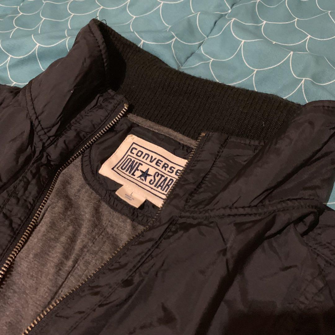 Converse jacket black, Men's Fashion, Coats, Jackets and Outerwear on ...