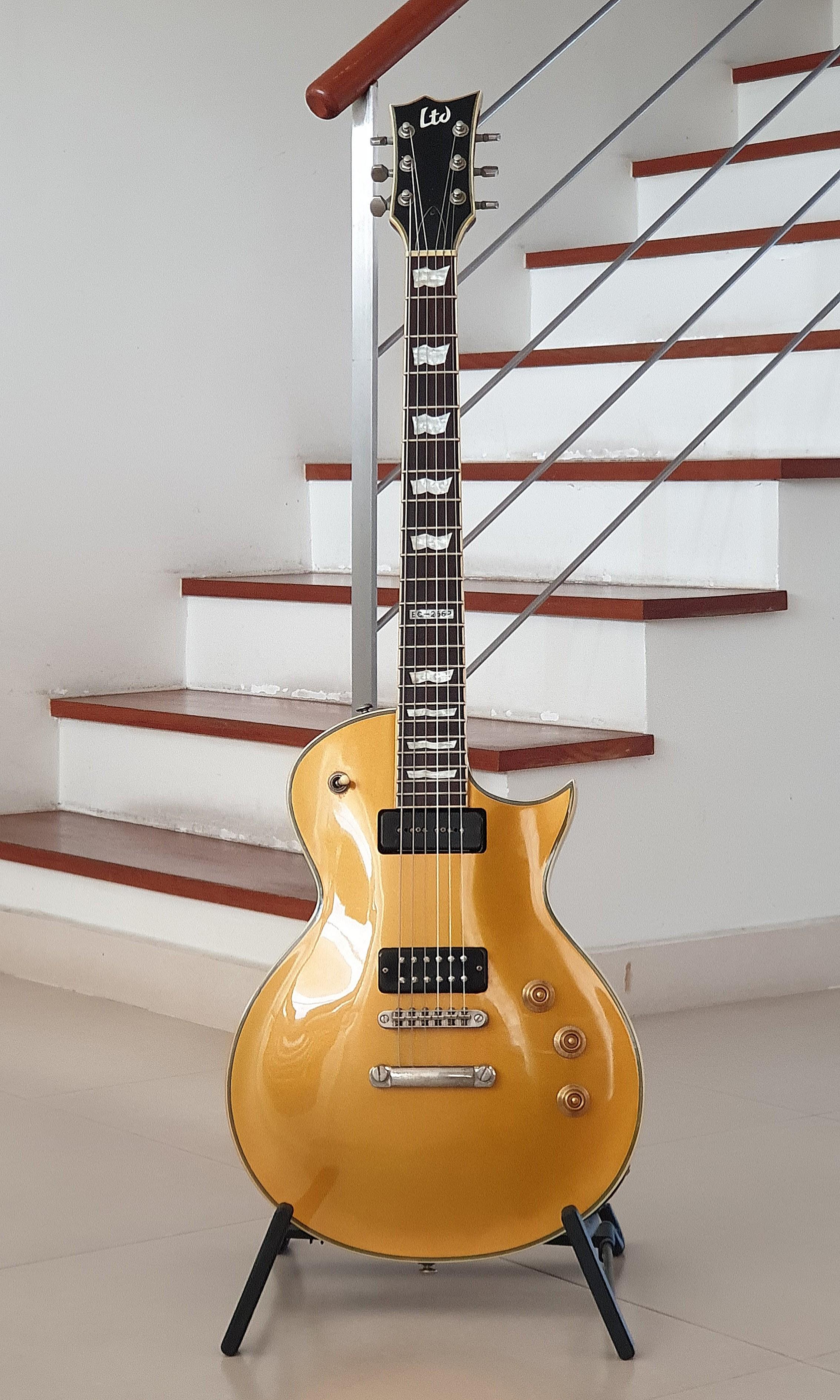 ESP LTD EC 256P Goldtop, Hobbies & Toys, Music & Media, Musical ...