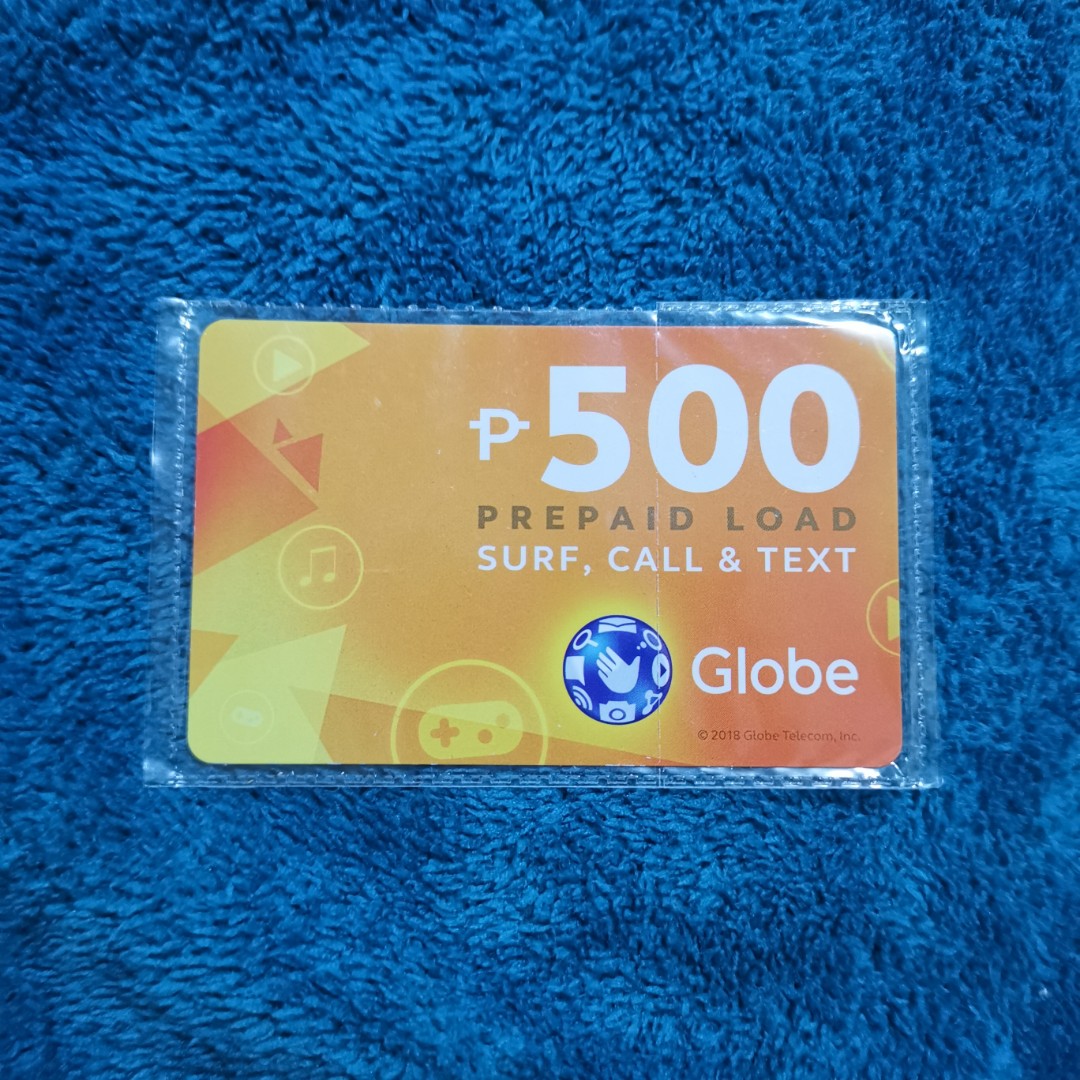 Globe Prepaid Load 500 pesos, Mobile Phones & Gadgets, Mobile & Gadget ...
