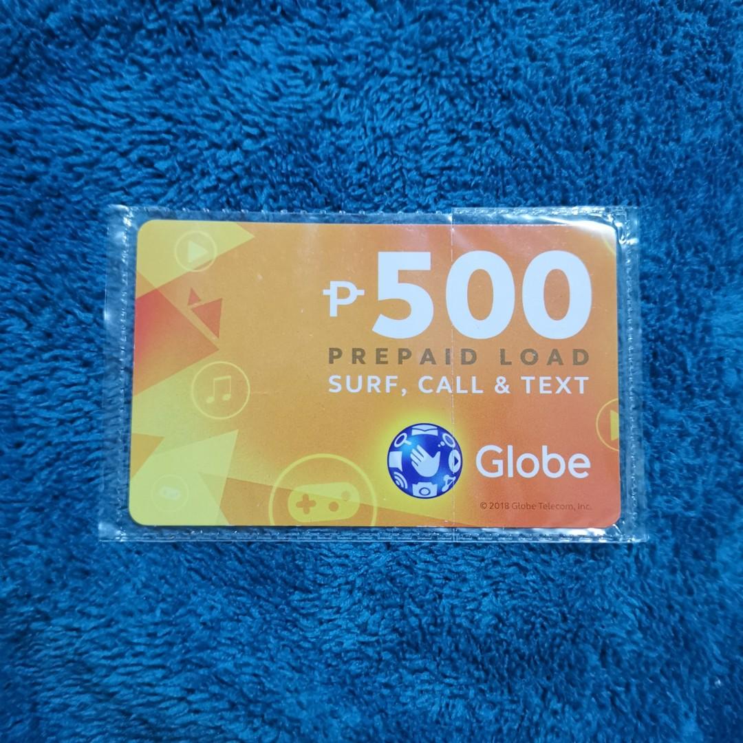Globe Prepaid Load 500 pesos, Mobile Phones & Gadgets, Mobile & Gadget ...