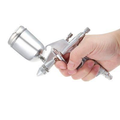 K-3 PROFESSIONAL HVLP GRAVITY FEED AIR SPRAY GUN PAINTING TOOL (SILVER ...