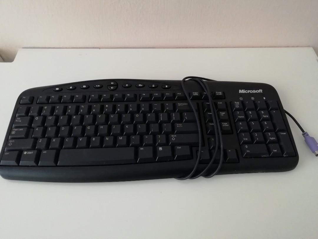 Microsoft computer keyboard, Computers & Tech, Parts & Accessories, Computer Keyboard on Carousell