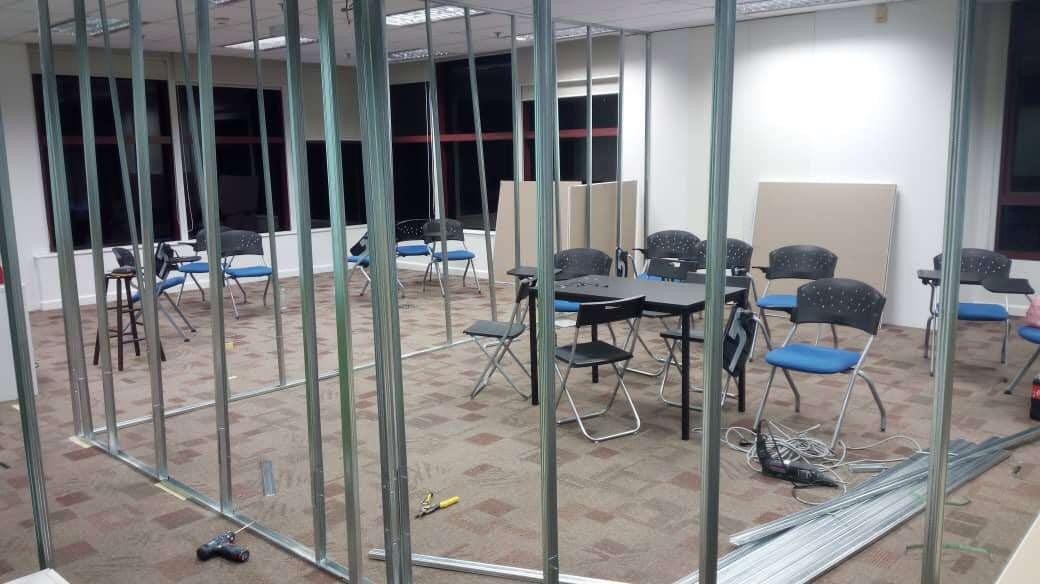 Partition Drywall Board Untuk Dalam rumah, bilik, pejabat, kedai ...