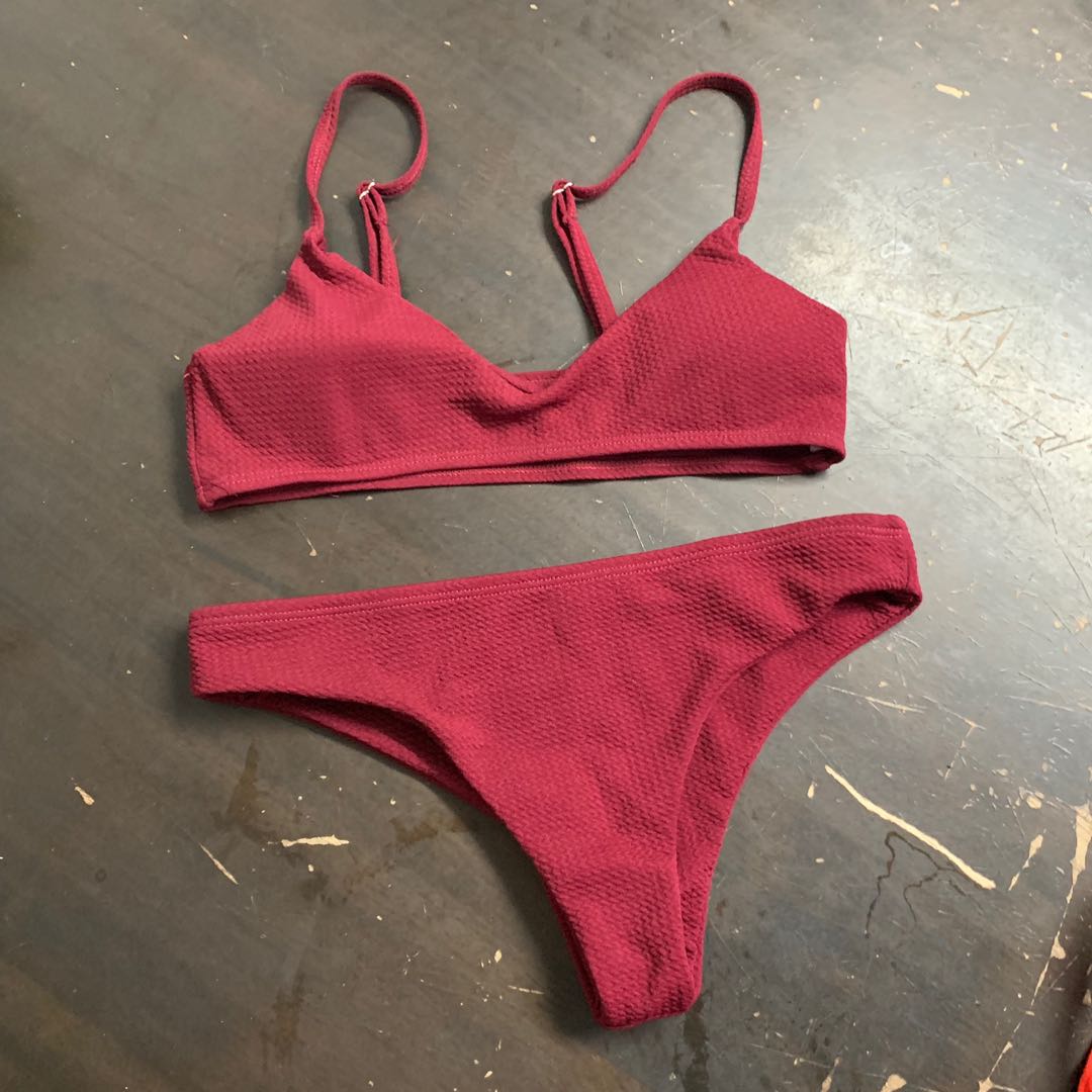 Red Bikini, Women's Fashion, Swimwear, Bikinis & Swimsuits on Carousell