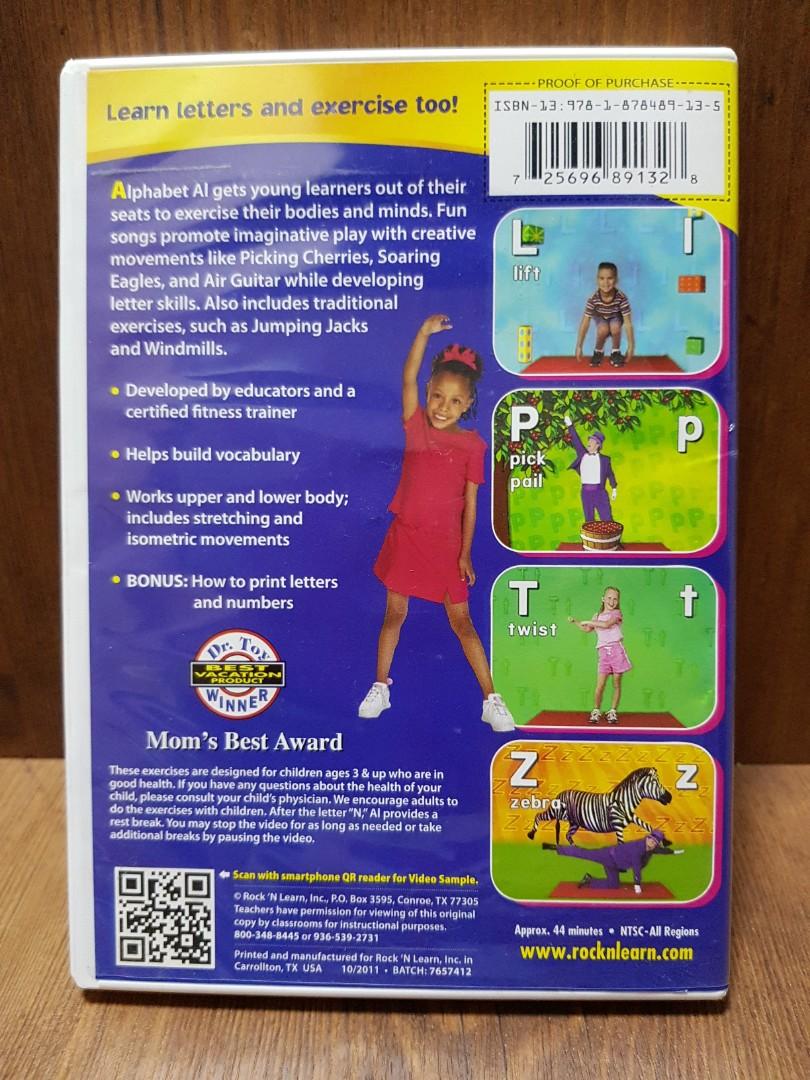 Rock N Learn Alphabet Exercise Video CD #MRTPunggol #MRTBishan ...