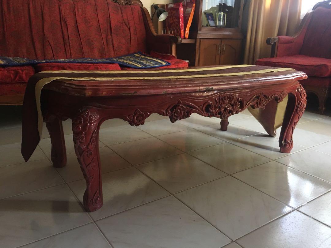 SALA SET Sofa + Center Table, Furniture & Home Living, Furniture, Sofas ...