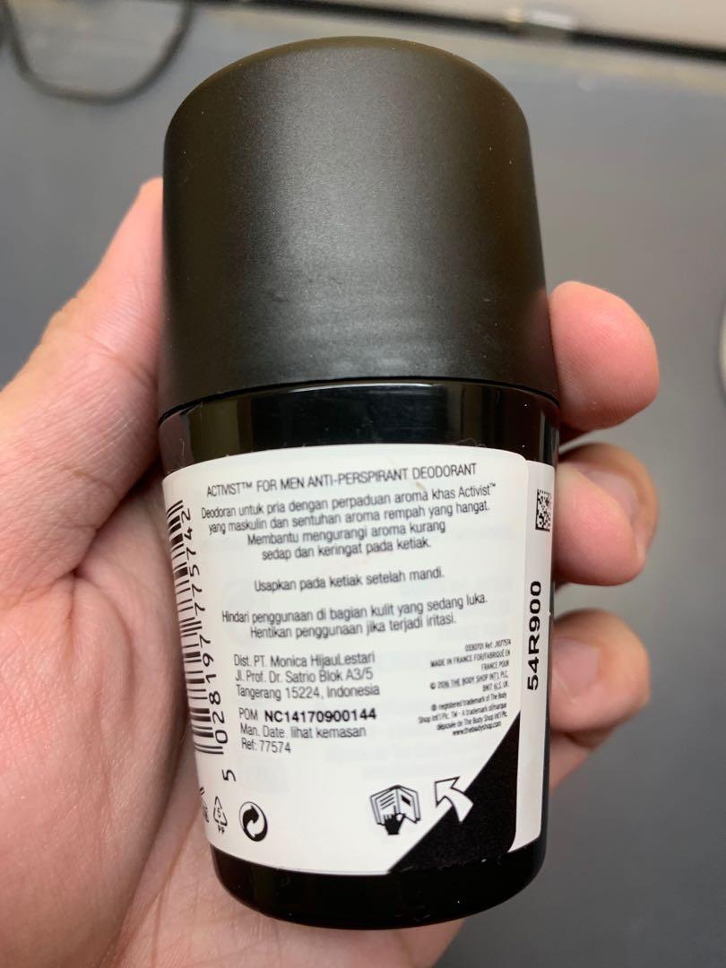The Body Shop Deodorant Activist for Men, Kesehatan & Kecantikan ...