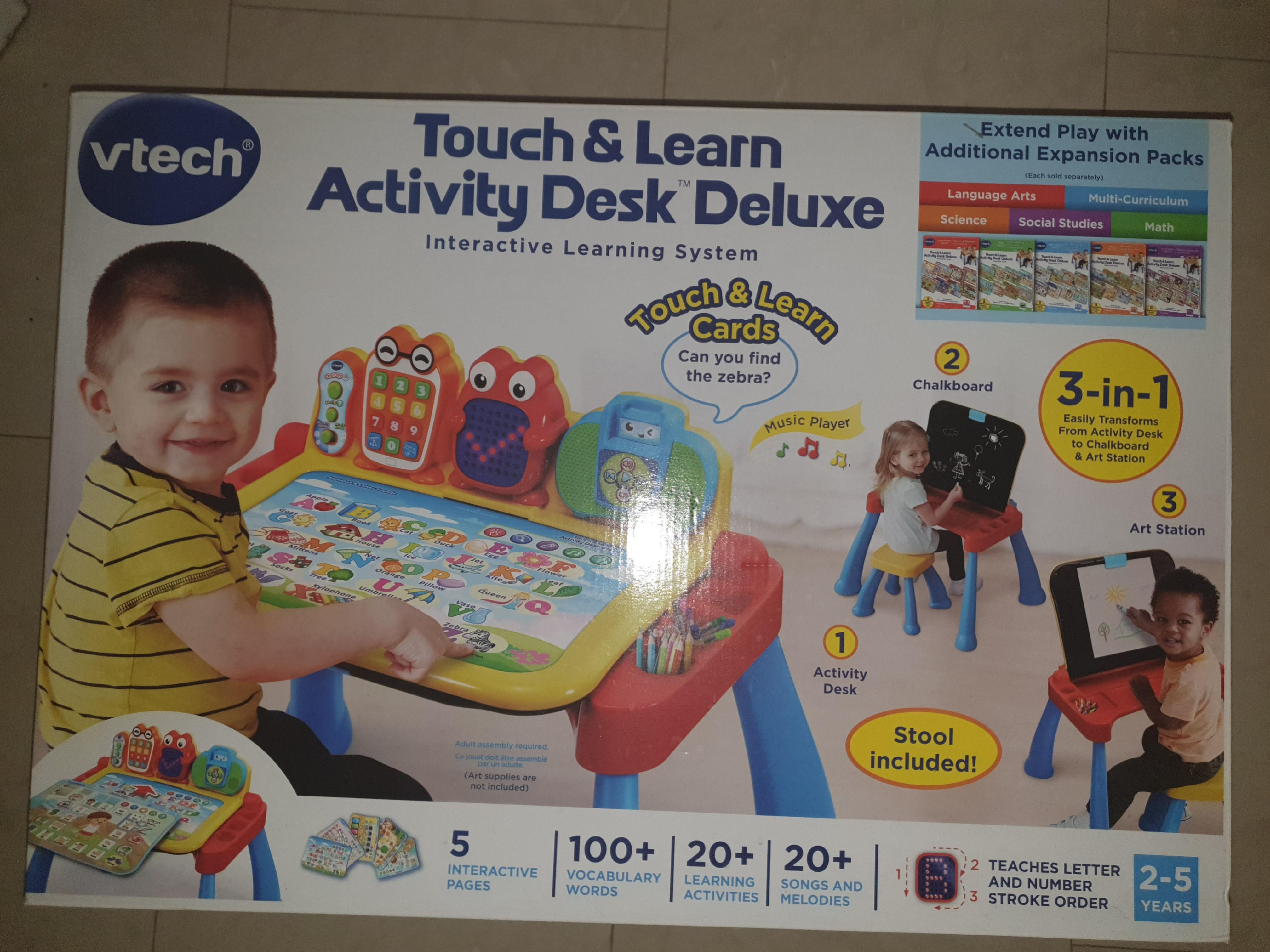 VTech Touch and Learn Activity Desk Dulux, Babies & Kids, Infant ...