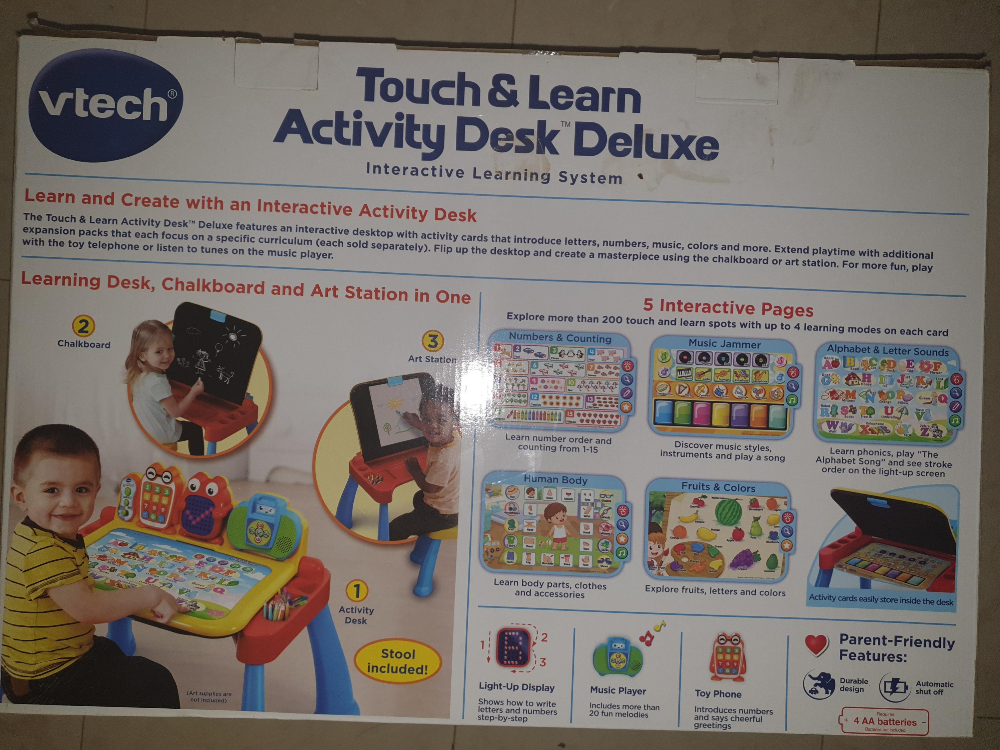 VTech Touch and Learn Activity Desk Dulux, Babies & Kids, Infant ...