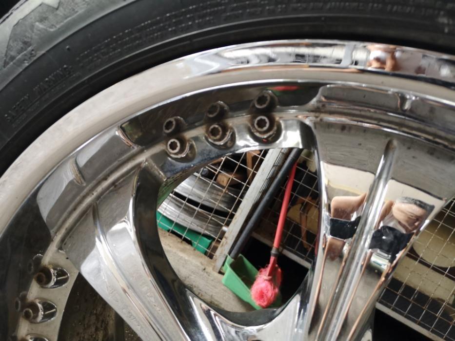 20 inch 6 holes PCD 139 VCT Scarface Chrome Mags with Nitto Tires ...