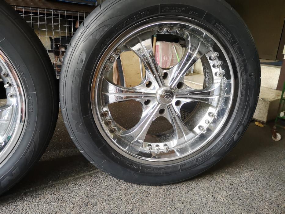 20 inch 6 holes PCD 139 VCT Scarface Chrome Mags with Nitto Tires ...
