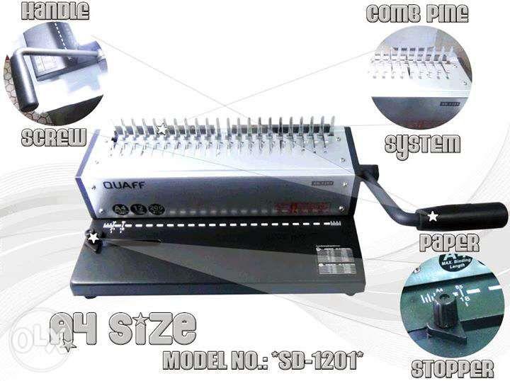 Heavy Duty Ring Comb Binder Binding Machine, Computers & Tech, Office ...