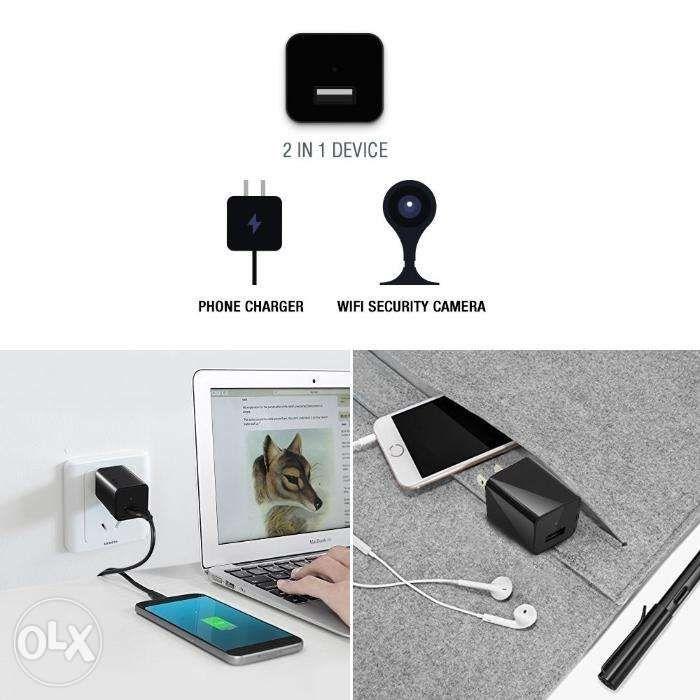 1080P WIFI Hidden Camera Wall Plug Mini USB Charger Spy Cam, Furniture ...