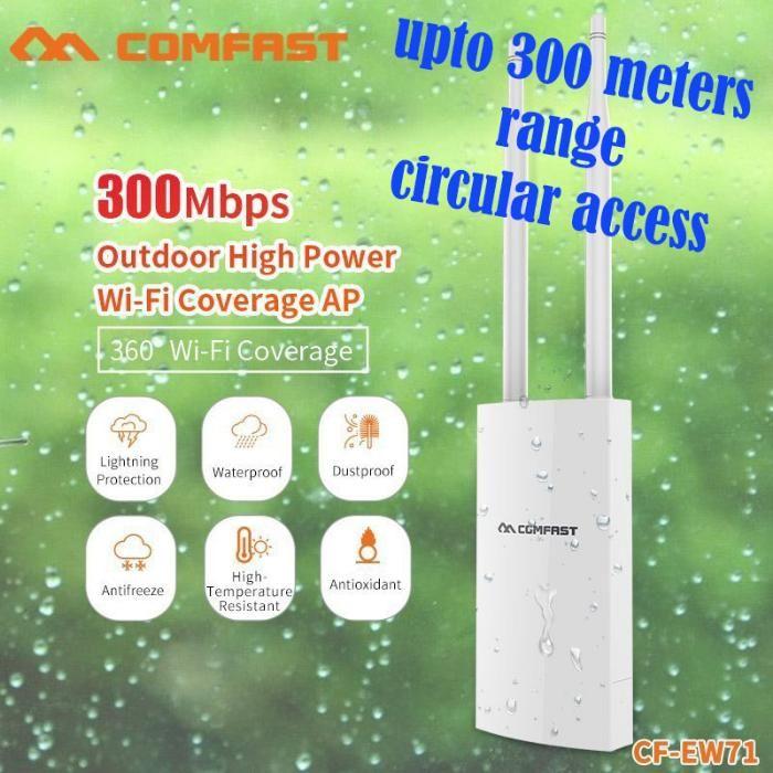 Piso Wifi upto 300meters with Outdoor and Waterproof Comfast Antenna ...