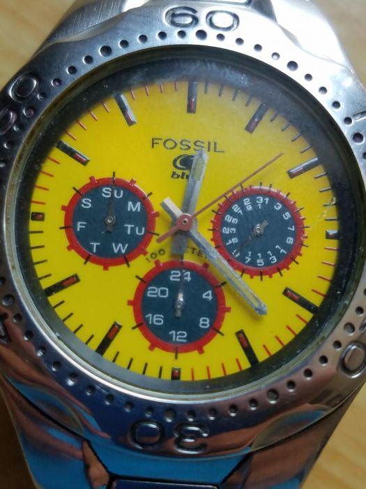 Fossil blue am-3572, Men's Fashion, Watches & Accessories, Watches on ...