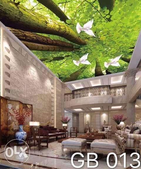 Floor and Ceiling Sticker in 3D Design, Furniture & Home Living ...