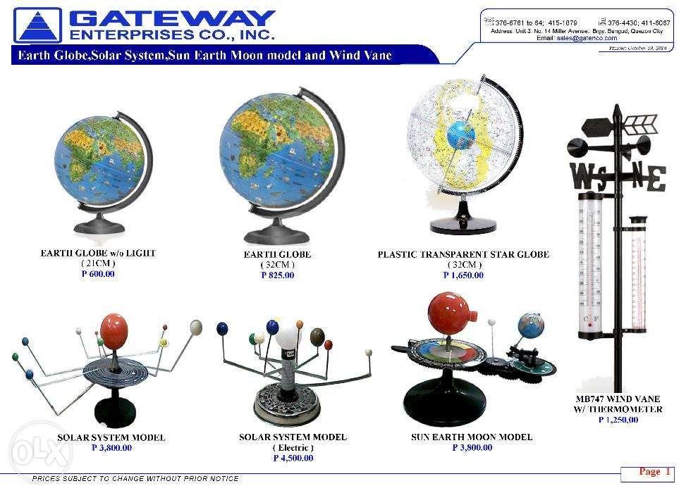 earth globe solar system sun earth moon wind vane, Furniture & Home ...