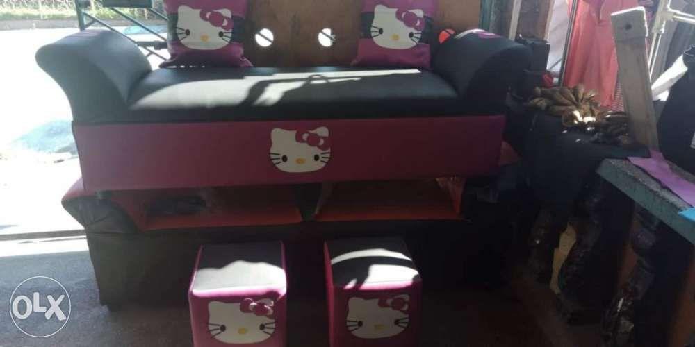 Hello kitty cleopatra sofa set, Furniture & Home Living, Furniture, Bed ...