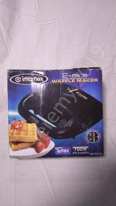 Imarflex 2-slice Waffle Maker ISM-502W 700W, Furniture & Home Living ...