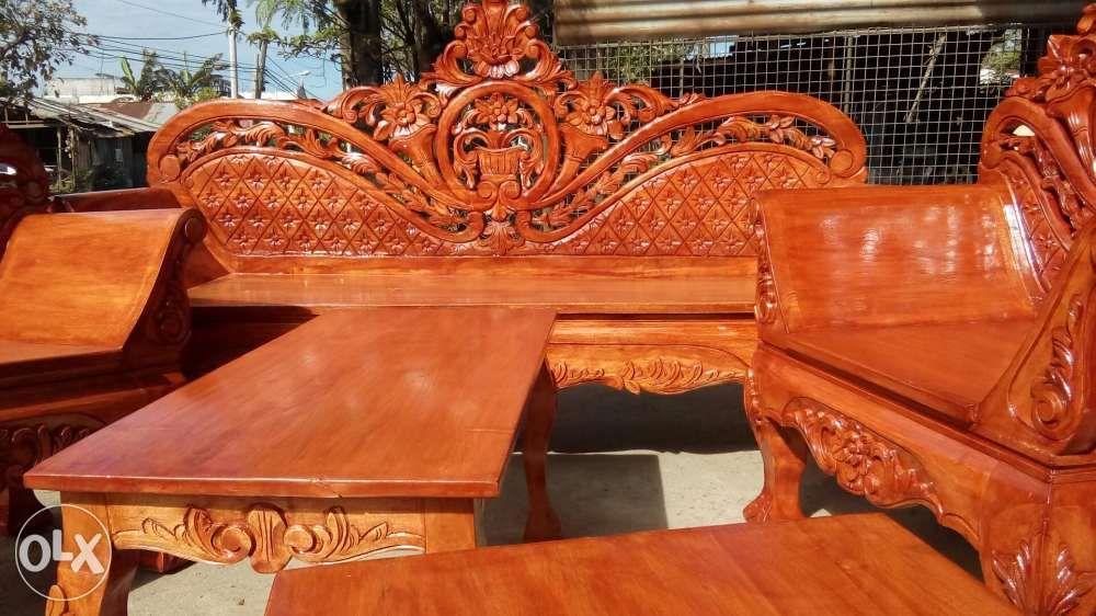 Sala set cleopatra wood furniture Cavite Batangas Taguig Alabang ...