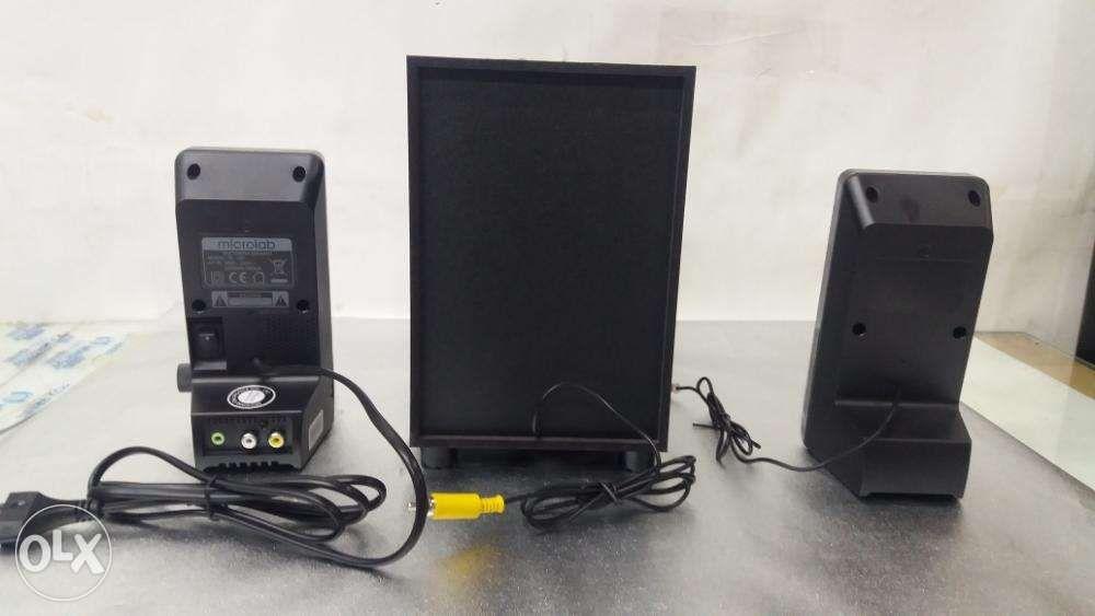 MICROLAB M-100 2.1 Channel Multimedia Speaker with Amplifier [Black ...