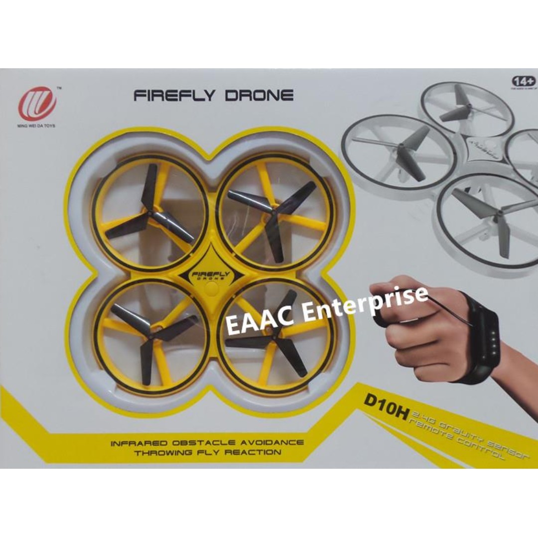 2.4G Firefly Hand Control RC Drone Quadcopter Infrared Throwing Fly ...