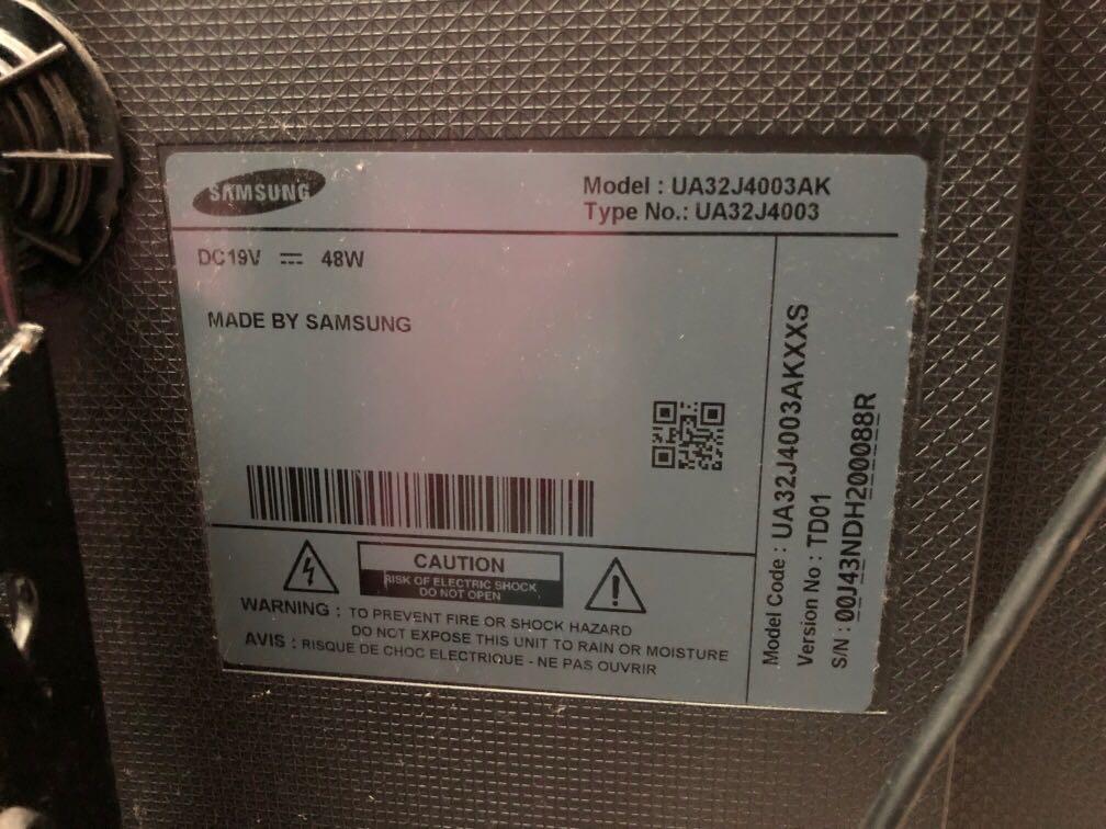 32 inch Samsung tv, TV & Home Appliances, TV & Entertainment, TV Parts ...